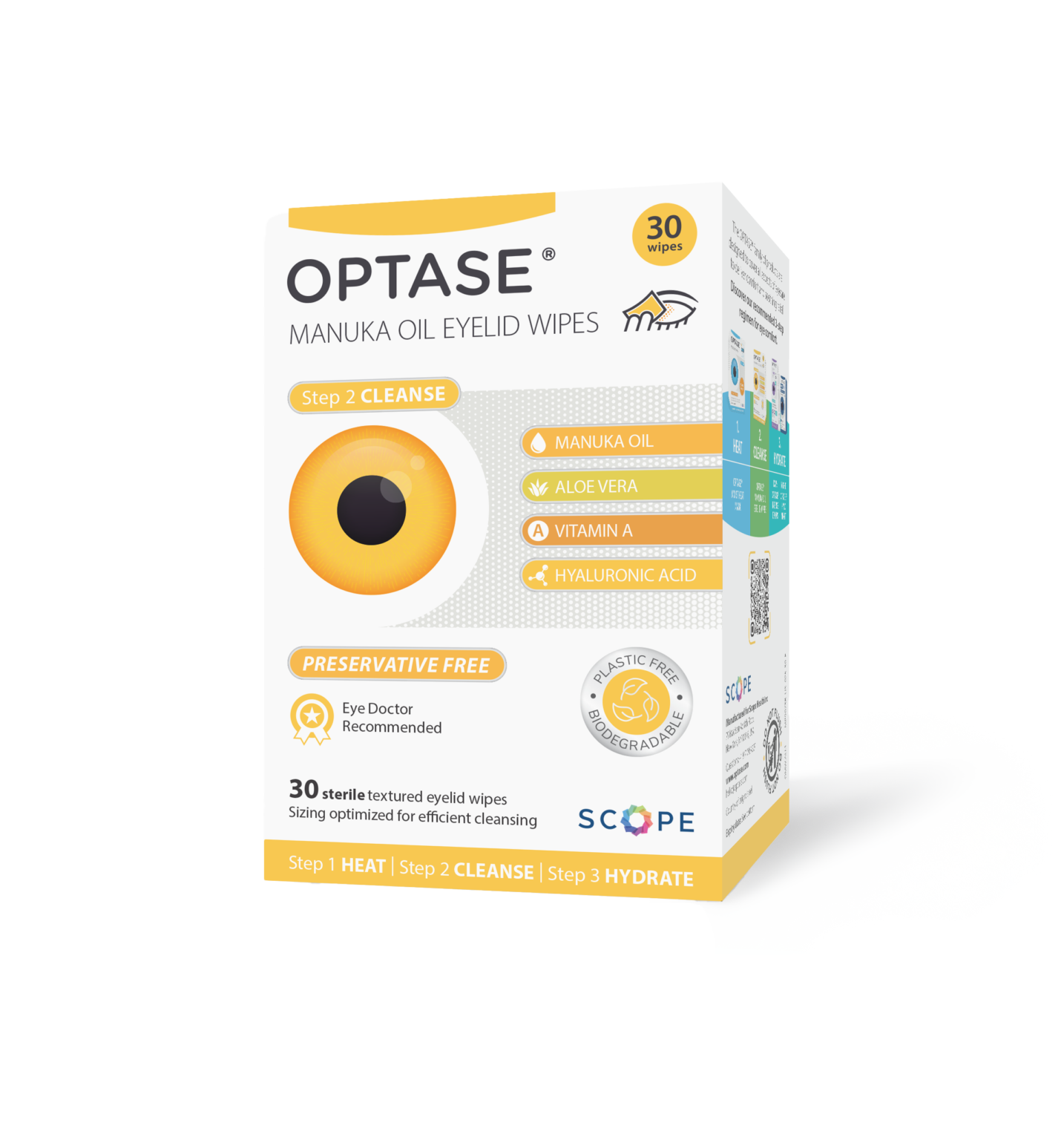 Optase Manuka Oil Eyelid Wipes - Scope Connect